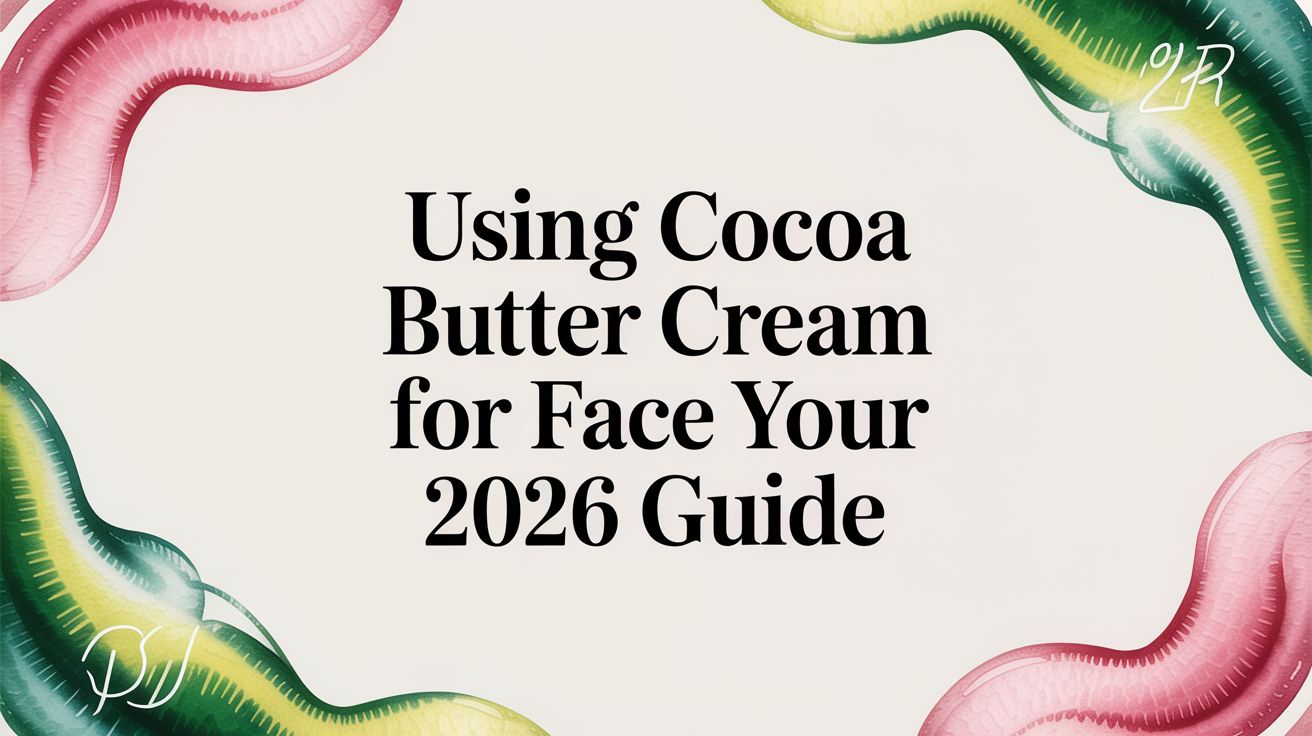 Using Cocoa Butter Cream for Face Your 2026 Guide - AloeCure