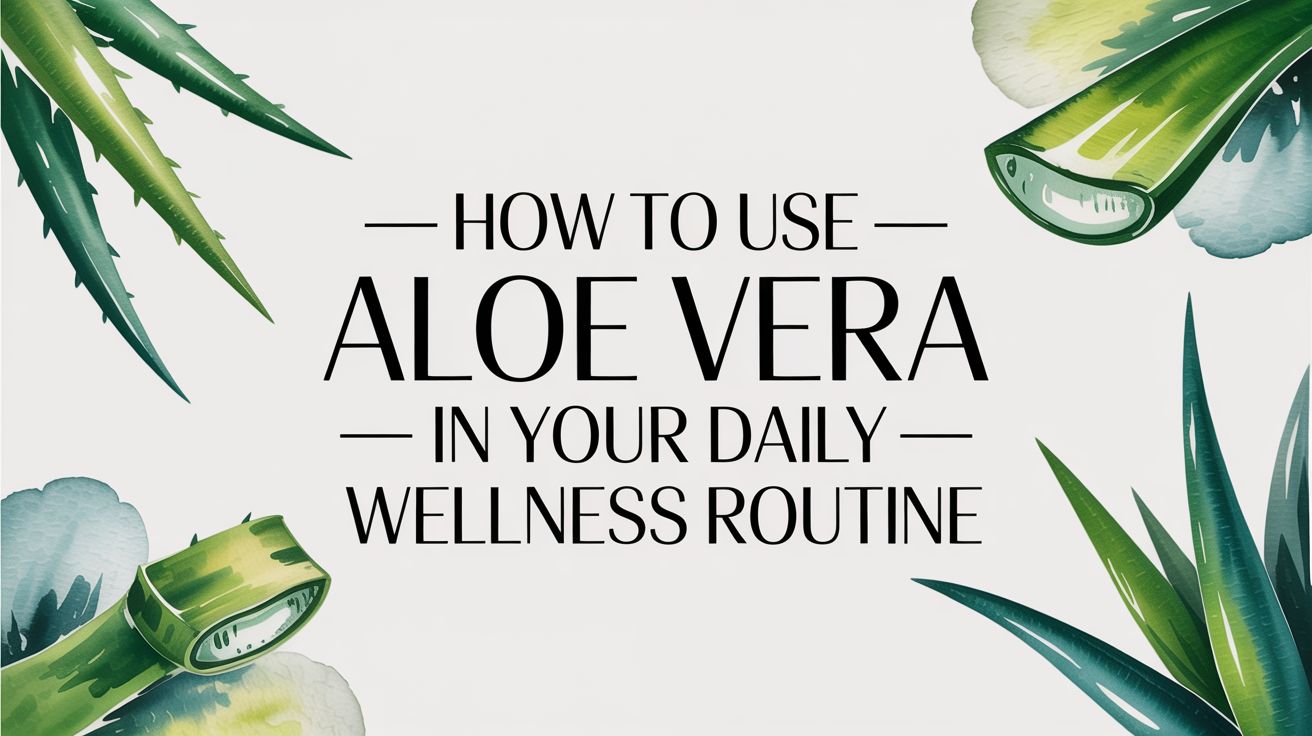 How to Use Aloe Vera in Your Daily Wellness Routine - AloeCure