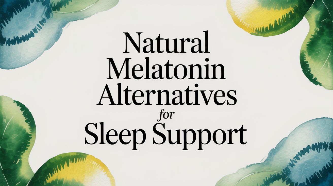 Natural Melatonin Alternatives for Sleep Support - AloeCure