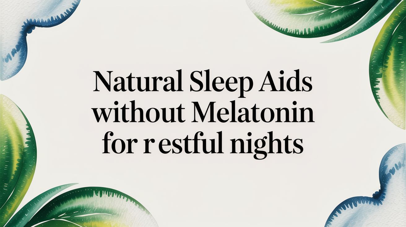 Natural Sleep Support Without Melatonin for Restful Nights - AloeCure