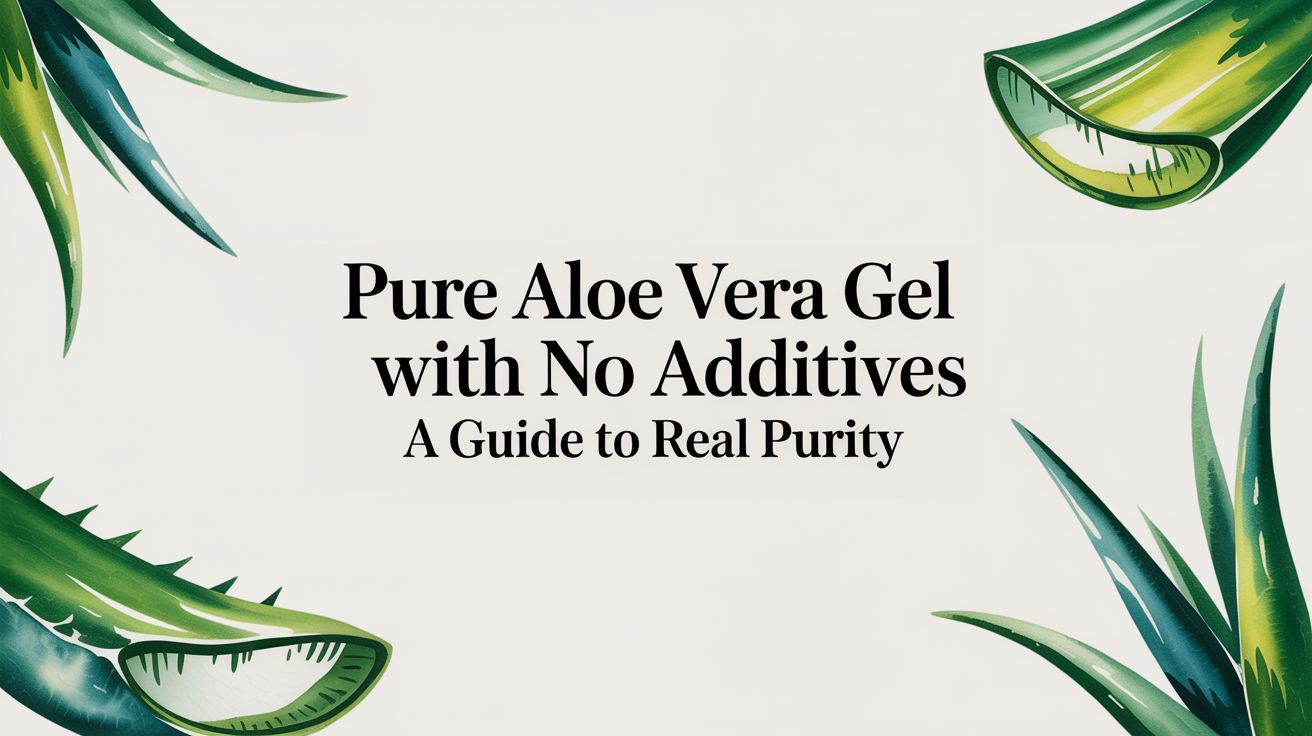 Pure Aloe Vera Gel With No Additives: A Guide to Real Purity - AloeCure