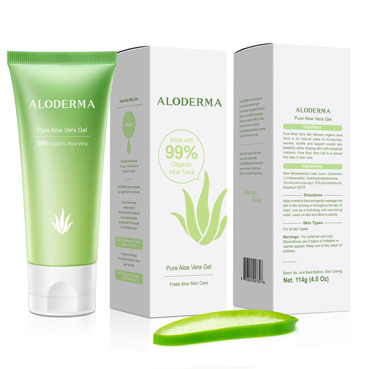 ALODERMA Pure Aloe Vera Gel - 114g - AloeCure