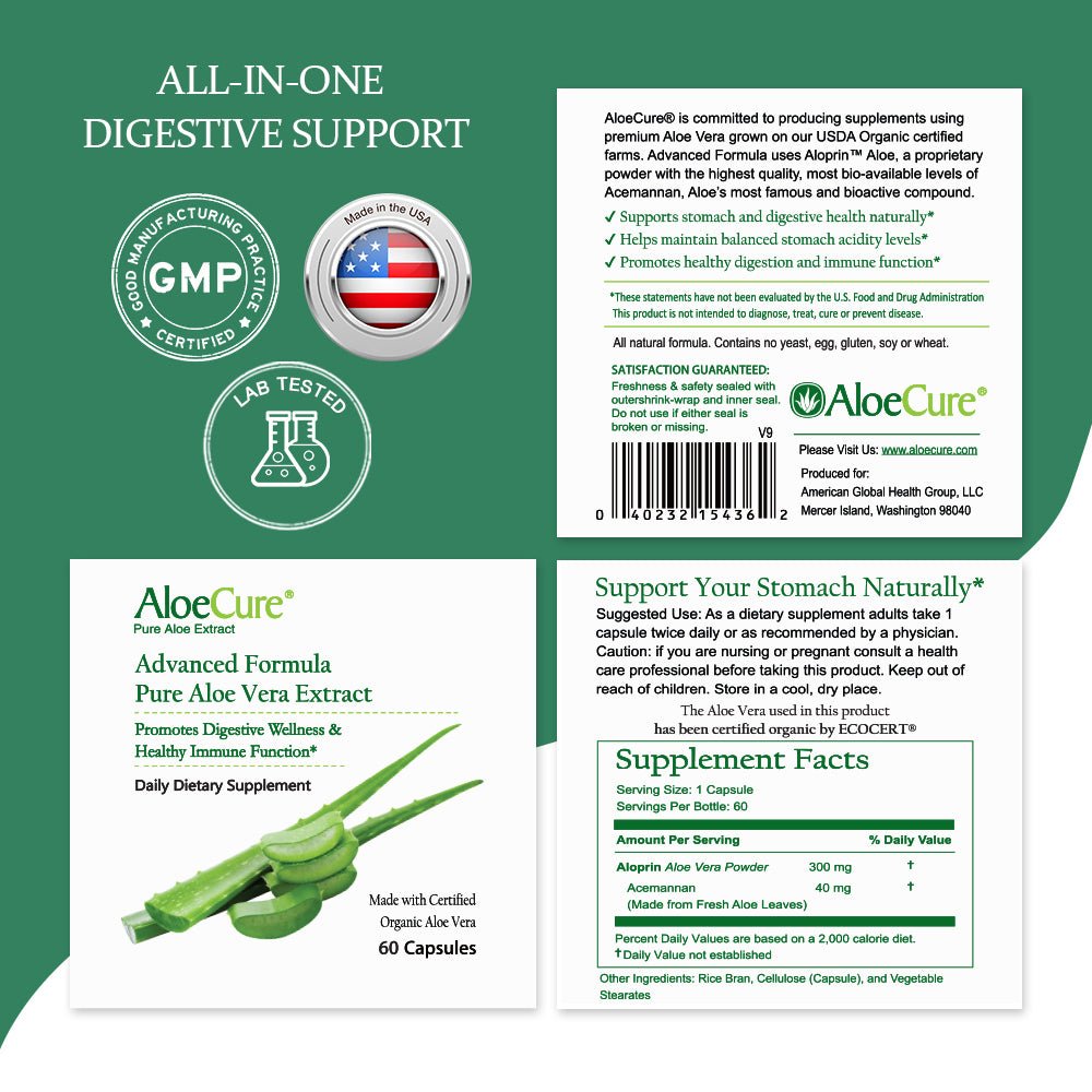 AloeCure Advanced Formula Aloe Vera Capsule