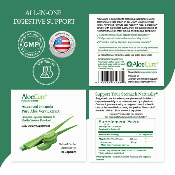 AloeCure Advanced Formula Aloe Vera Capsule