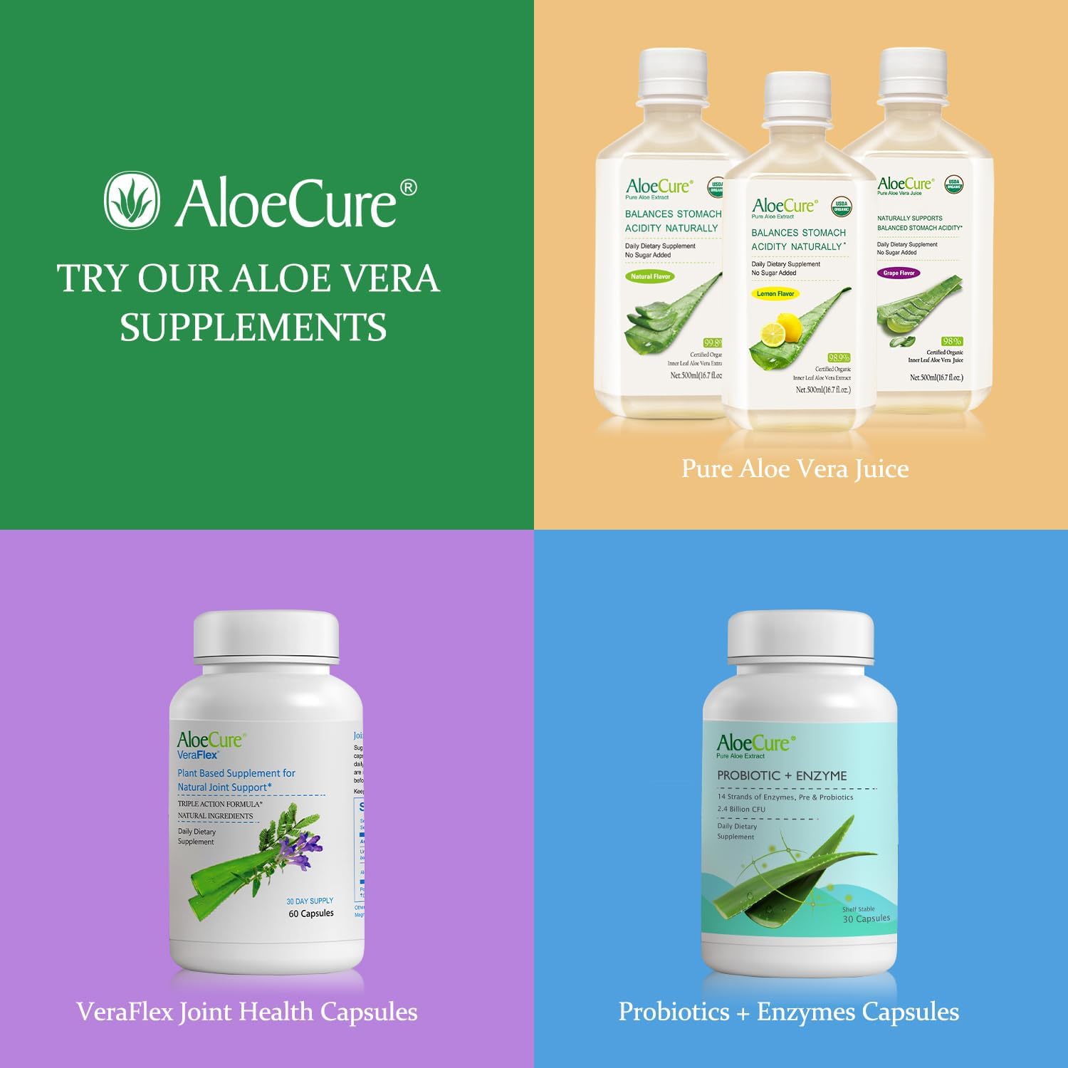 AloeCure Advanced Formula Aloe Vera Capsule