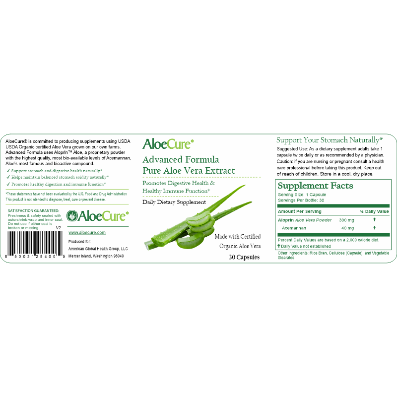 AloeCure Advanced Formula Aloe Vera Capsule